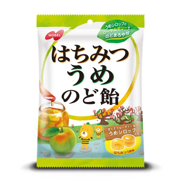 NOBEL はちみつうめのど飴 110g入 1袋 ノーベル製菓（株） : 善野菓子店 Yahoo!ショップ - 通販 - Yahoo!ショッピング