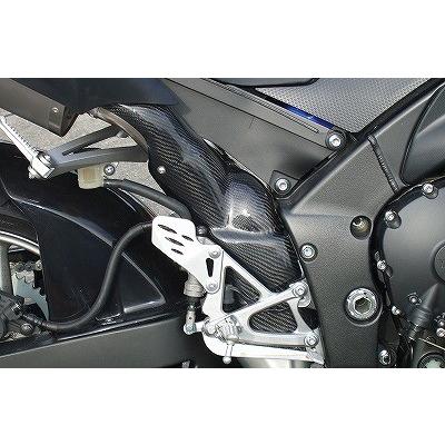 YZF-R1（09年〜） マフラーヒートガード（右側） カーボン綾織 CLEVER WOLF RACING（クレバーウルフレーシング）