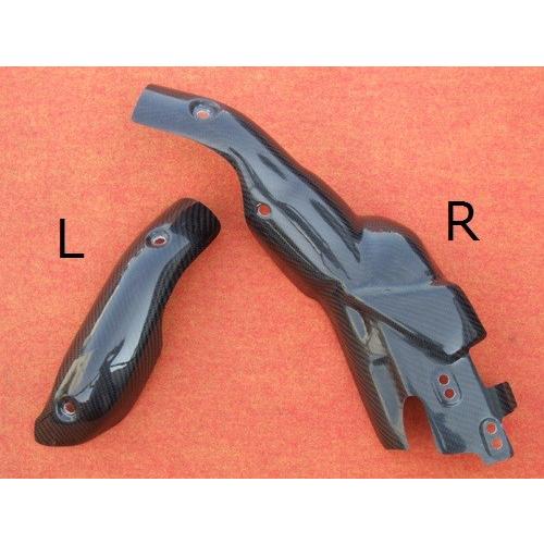 YZF-R1（09年〜） マフラーヒートガード（右側） カーボン綾織 CLEVER WOLF RACING（クレバーウルフレーシング）