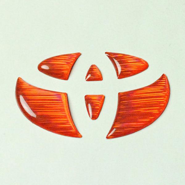 トヨタ ステアリング エンブレムシート ブラッシュメッキ オレンジ ハンドル用 SDH-T01 樹脂盛立体3D加工 ZEROWIN : ZEROWIN - 通販 - Yahoo!ショッピング