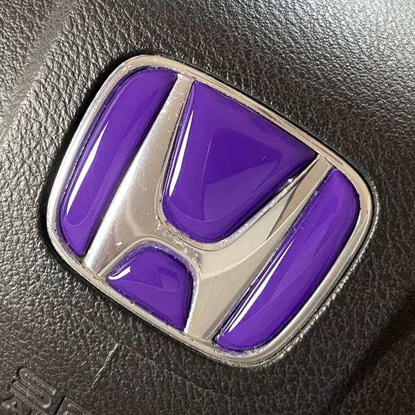 ホンダ ステアリング エンブレム パープル SDH-H01 ハンドル用 樹脂盛立体3Dシール HONDA ZEROWIN : ZEROWIN - 通販 - Yahoo!ショッピング