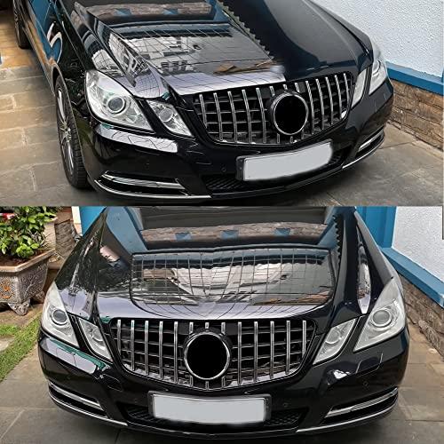 メルセデス・ベンツW 212 EクラスE 200 E 250 E 300 E 350 E 500 2010-2013用フロントバンパーグリル (シルバー) :B0BJ2FVDHN ...
