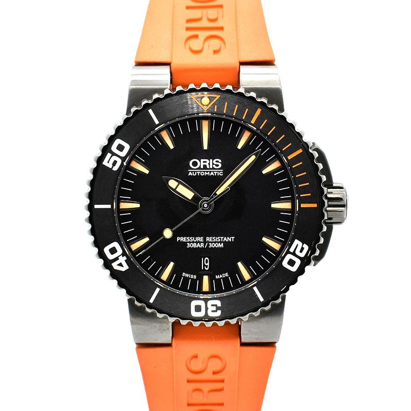 オリス ORIS アクイス デイト 733 7653 4259 R ブラック 43mm USED 中古 : ブランドウォッチ専門店Zetton - 通販 - Yahoo!ショッピング