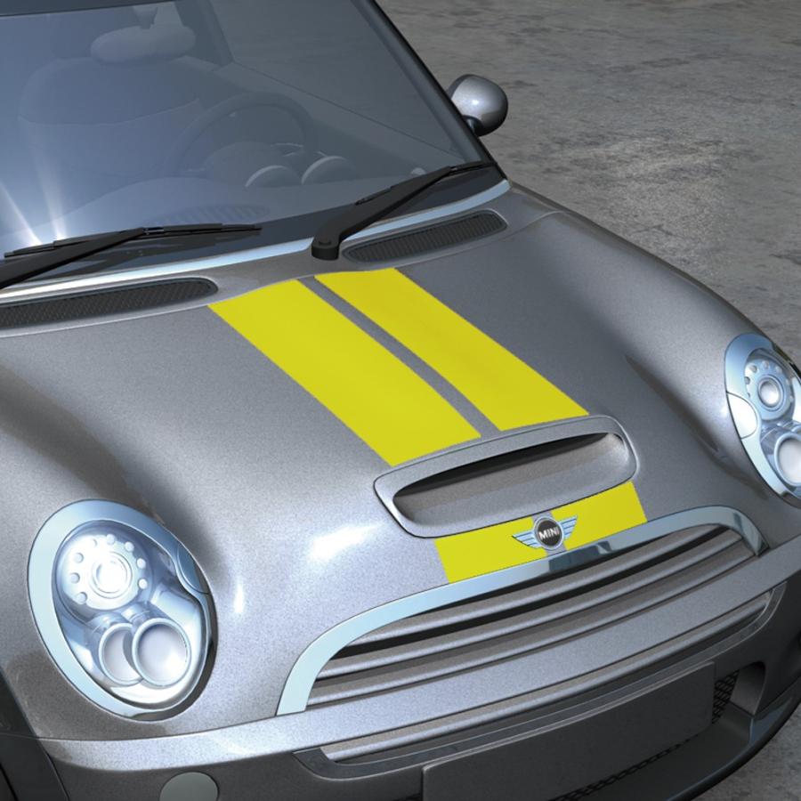 MINI(ミニ) R55/R56/R57(前期型） センターダブルライン ボンネットストライプ 全5色 「CLOS」クロス ...