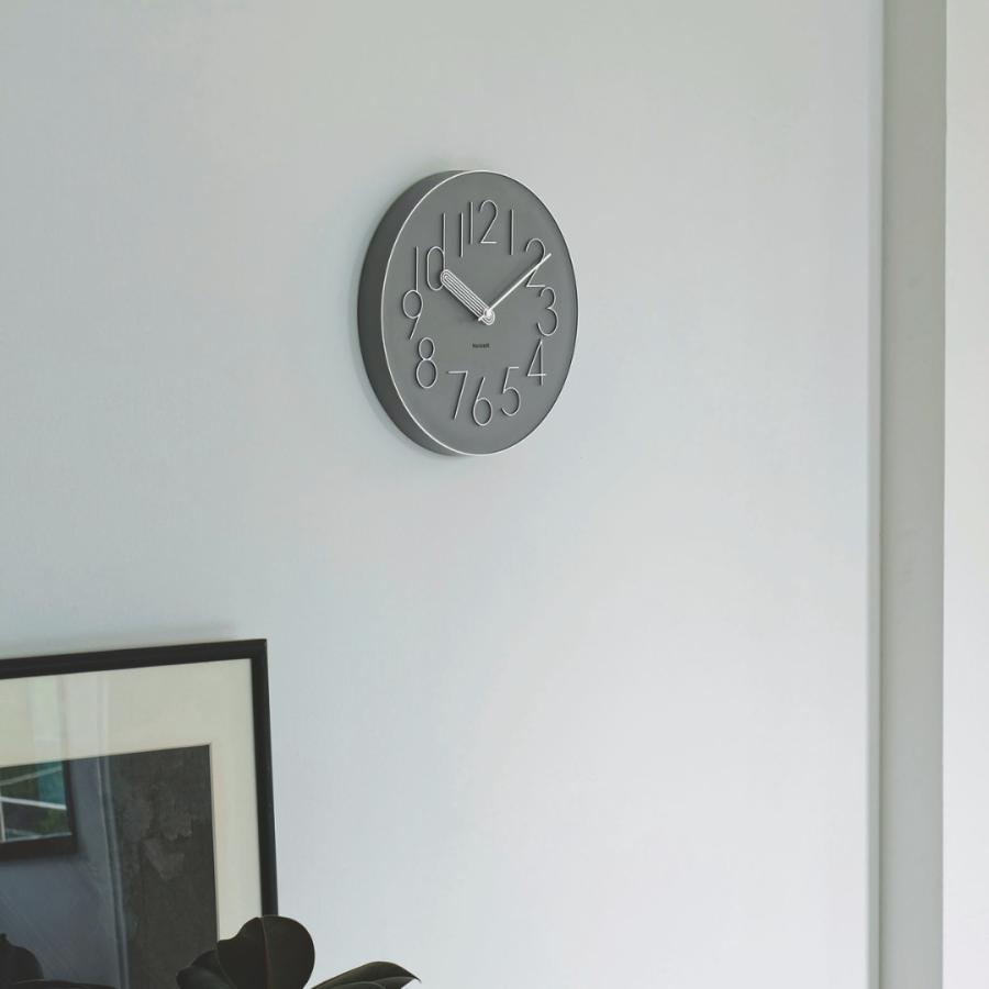 INTERFORM 壁掛け時計 ウォールクロック おしゃれ 北欧 レトロ シンプル モダン インテリア ギフト スイープムーブメント インターフォルム ボールク Boork : zi-crow ...