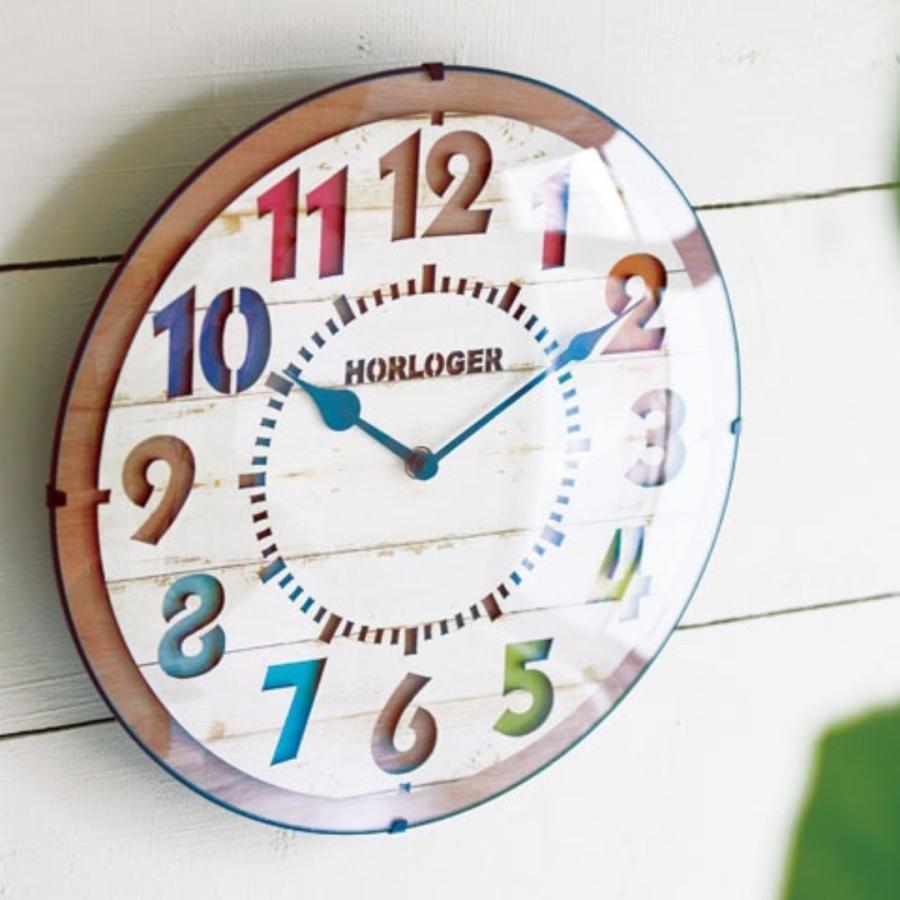 INTERFORM 壁掛け時計 ウォールクロック おしゃれ 北欧 電波時計 ナチュラル カラフル インテリア ステップムーブメント インターフォルム フォルリ Forli : zi-crow ...