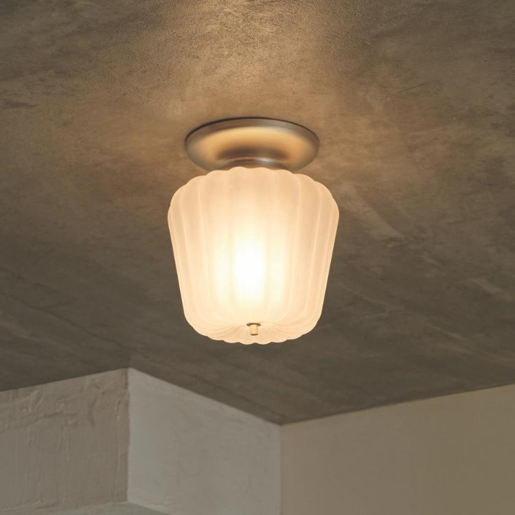 INTERFORM シーリングライト おしゃれ 北欧 カヌレ フレンチシック アンティーク レトロ LED対応 天井照明 照明器具 インターフォルム 1灯 ニュアージュ Nuagee : zi ...