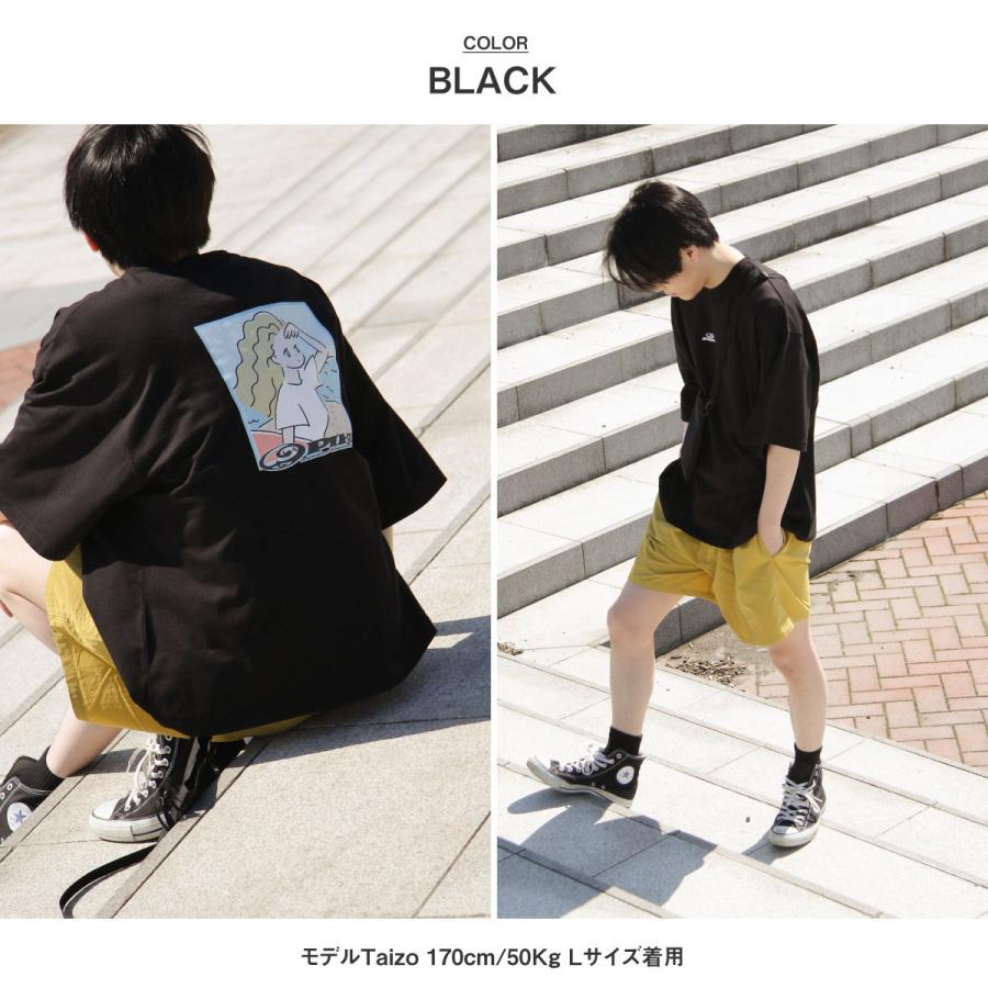 PIKO プリント Tシャツ メンズ 半袖 半袖Tシャツ レディース ユニセックス 大きめ ゆったり ビッグシルエット 体型カバー 夏 夏物 夏服 (pkm1443)＃ : pkm1443 ...