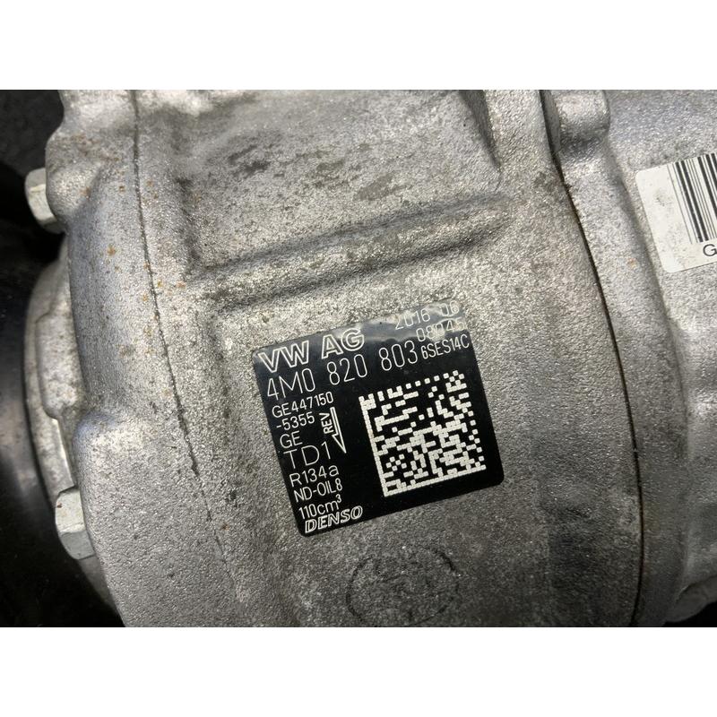 AU101 8W A4 2.0TFSI スポーツ Sライン CVK エアコン コンプレッサー 4M0 820 803 ★動作OK ★即決★ ...