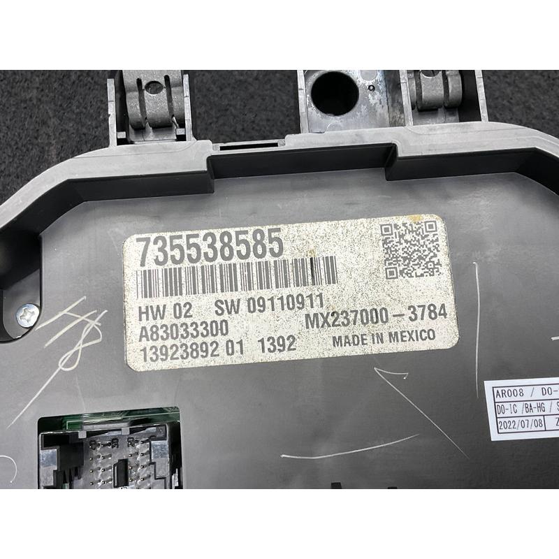 FA008 312 アバルト 595 コンペティツィオーネ エアコン スイッチ/パネル 735538585 ★動作OK : ジパングオートパーツ - 通販 - Yahoo!ショッピング