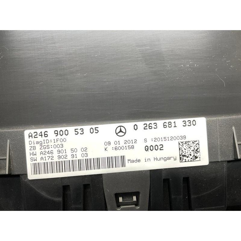 MB206 W246 B180 BE 前期 スピード メーター 56050km/A246 900 53 05 ★動作OK 【動画有り】 :2018MB206-B1:ジパングオートパーツ ...