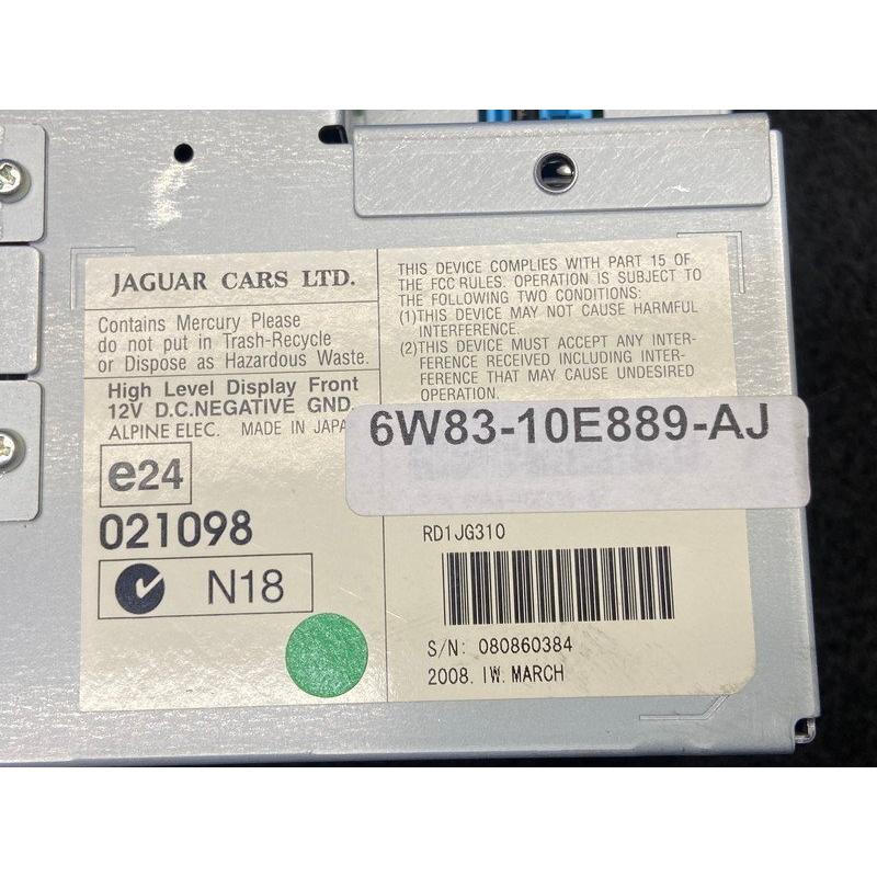JG010 J439A ジャガー XKR クーペ 純正 ナビ/オーディオ マルチ モニター 6W83-10E889-AJ ★動作OK ★即決★ : 2024jg010-a8 : ジパングオート ...