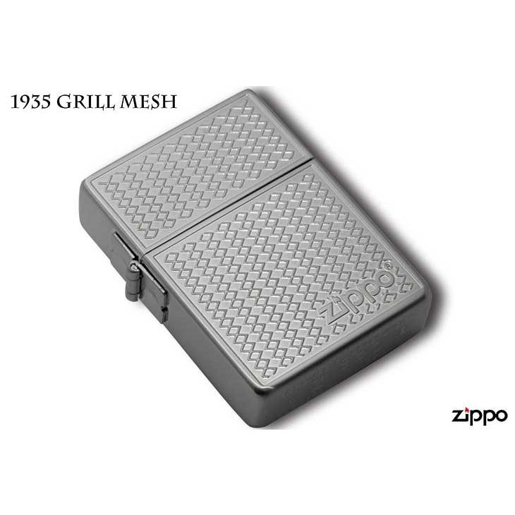 Zippo ジッポライター 1935レプリカ グリルメッシュ ニッケルサテン 両面加工 1935 Grill Mesh Nickel SATIN B : kaji537 : Zippo専門店 ...