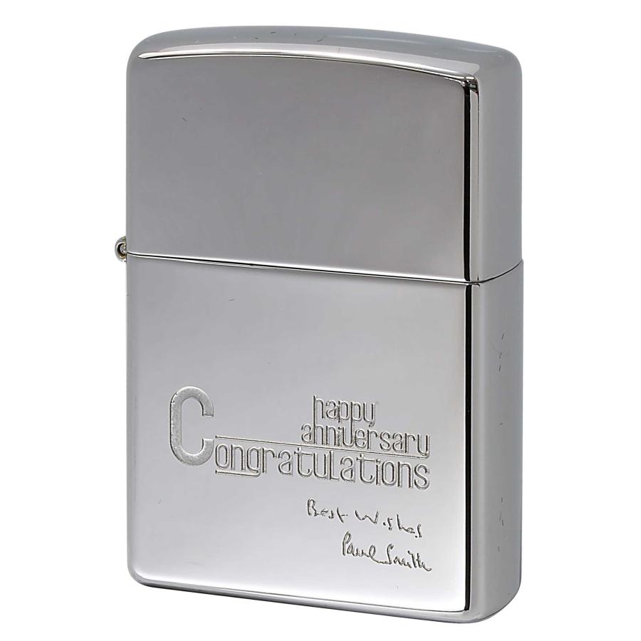 ZIPPO 絶版/ヴィンテージ Zippo ジッポー 中古 2003年製造ZIPPO Paul Smith Happy anniversary Congtatulations [S]ほぼ新品 ...