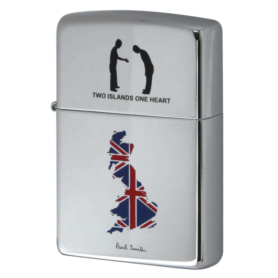 ZIPPO 絶版/ヴィンテージ Zippo ジッポー 中古 2003年製造ZIPPO Paul Smith Two Island one heart イギリス＆日本 [S]ほぼ新品同様 ...
