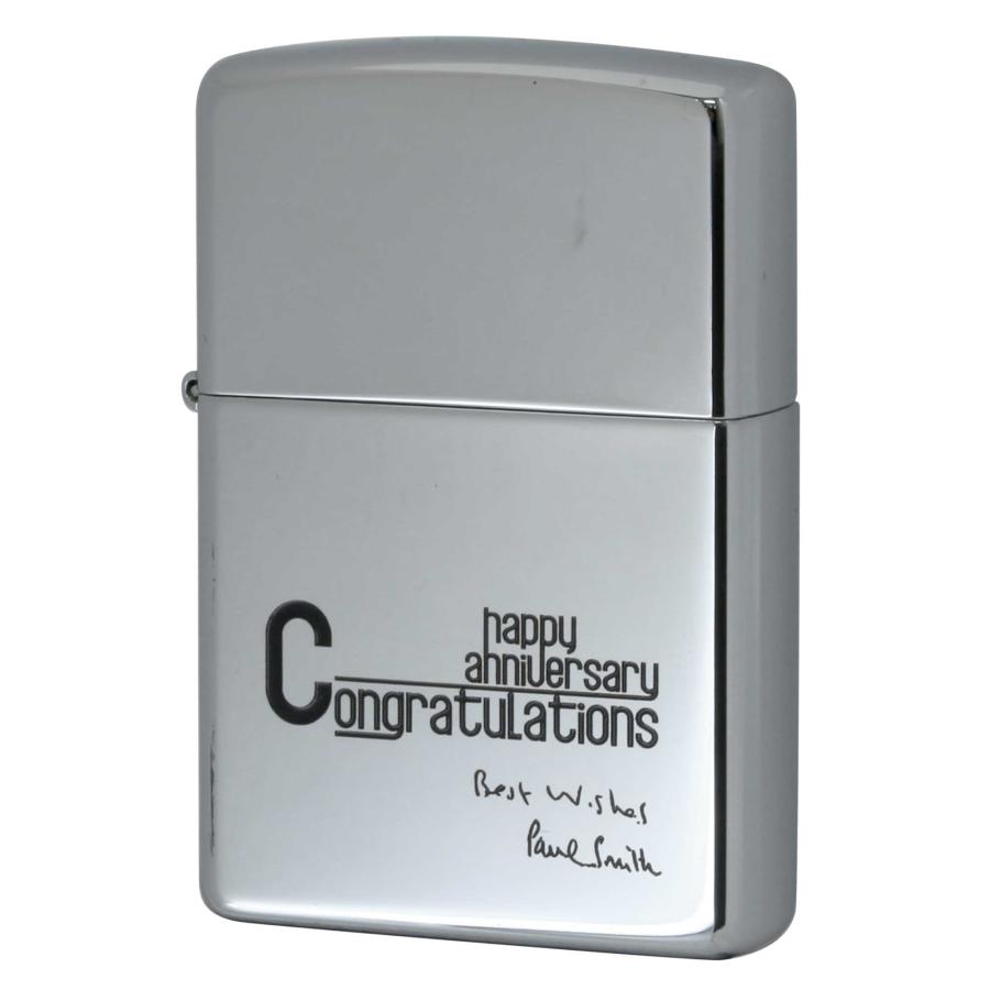 ZIPPO 絶版/ヴィンテージ Zippo ジッポー 中古 2003年製造ZIPPO Paul Smith Happy Anniversary Congratulations [S]ほぼ新品 ...