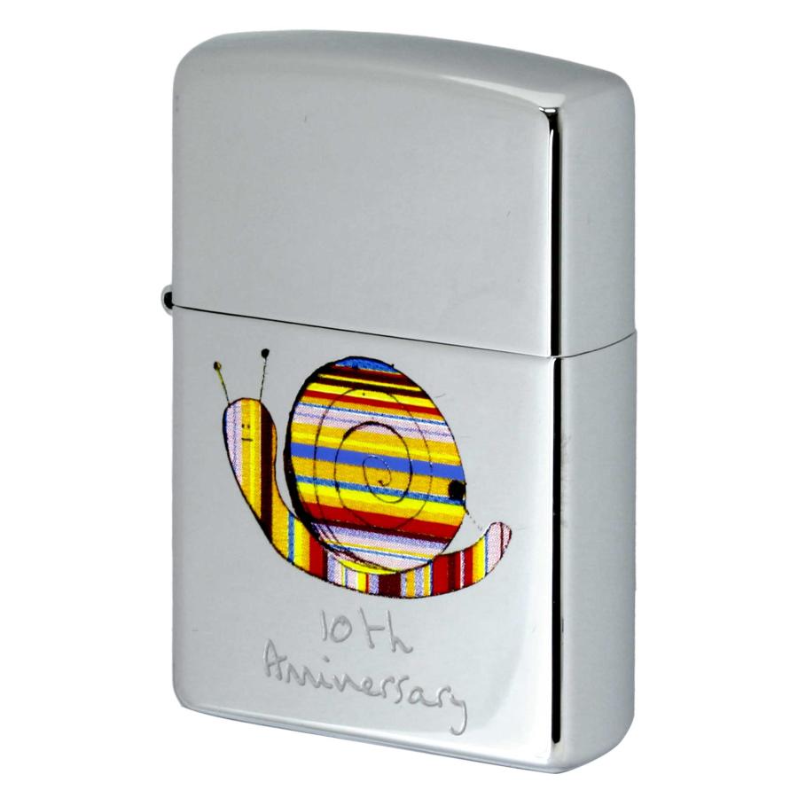 ZIPPO 絶版/ヴィンテージ Zippo ジッポー 中古 2004年製造ZIPPO Paul Smith 10th Aniversary カタツムリ シグネチャー柄 [A]使用感少なく状態が ...