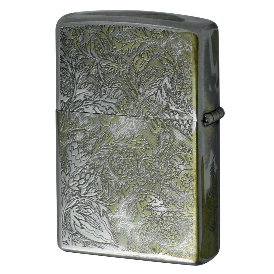 ZIPPO 絶版/ヴィンテージ Zippo ジッポー 中古 2004年製造ZIPPO Paul Smith Collection Arabesque 唐草模様 両面 [A]使用感少なく状態が ...