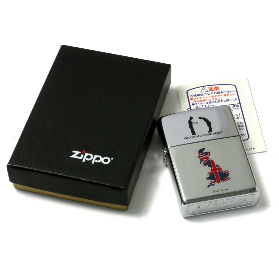 ZIPPO 絶版/ヴィンテージ Zippo ジッポー 中古 2003年製造ZIPPO Paul Smith Two Island one heart イギリス＆日本 [A]使用感少なく状態が ...
