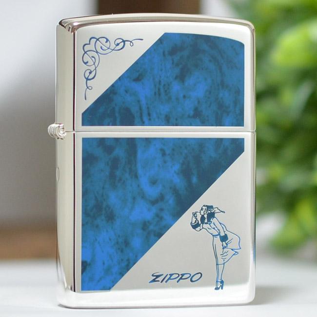 ZIPPO ジッポーライター マーブルガール MARBLE WINDY SV/BL : ZIPPO Specialty NAKAMURA - 通販 - Yahoo!ショッピング