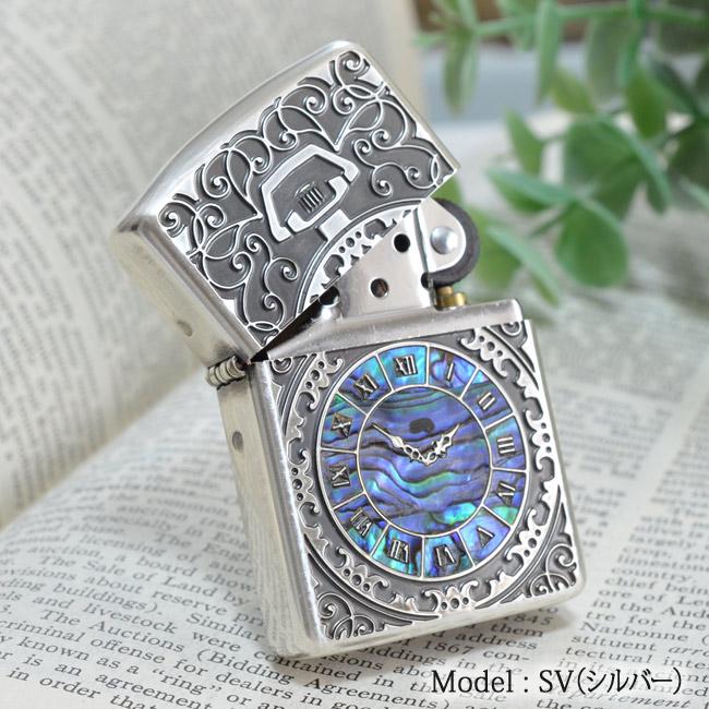 ZIPPO（ジッポー） ジッポーライター ARMOR SHELL WATCH INLAY シェルウォッチインレイ SV（シルバー ...