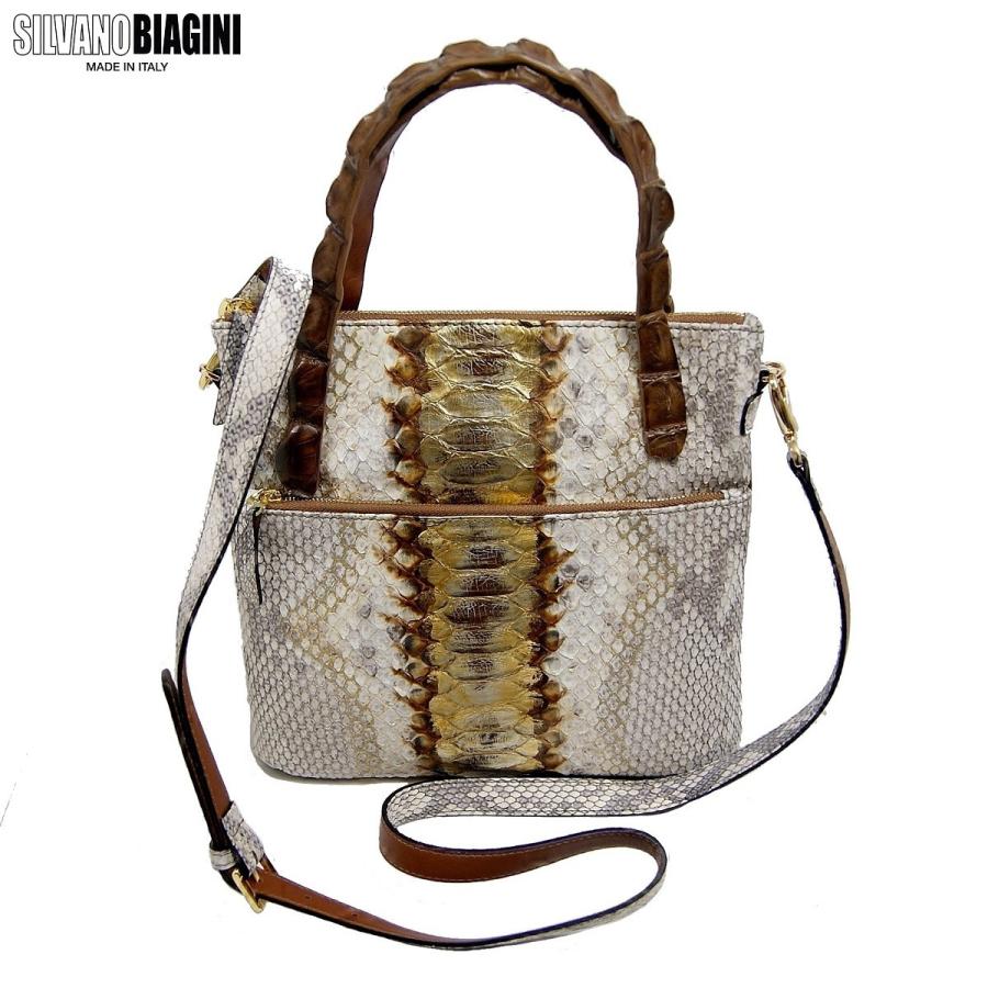 SILVANO BIAGINI ハンドバッグ ショルダー パイソン SILVANO BIAGINI ハンドバッグ ショルダー パイソン