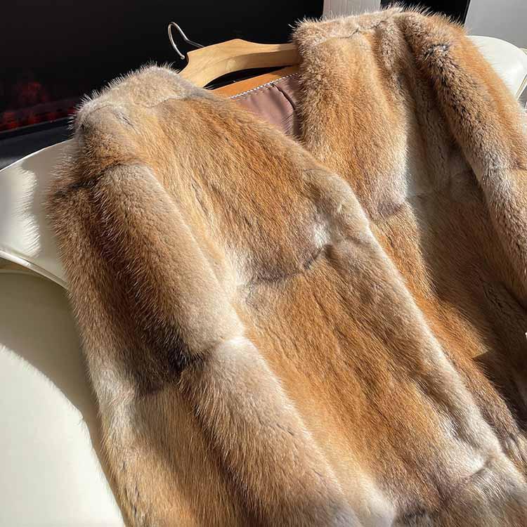 ミンク 青根ミンク ジャケット コート アウター レディース 毛皮 ブラウン S/M l1d08 : zoeeヤフー店 - 通販 ...