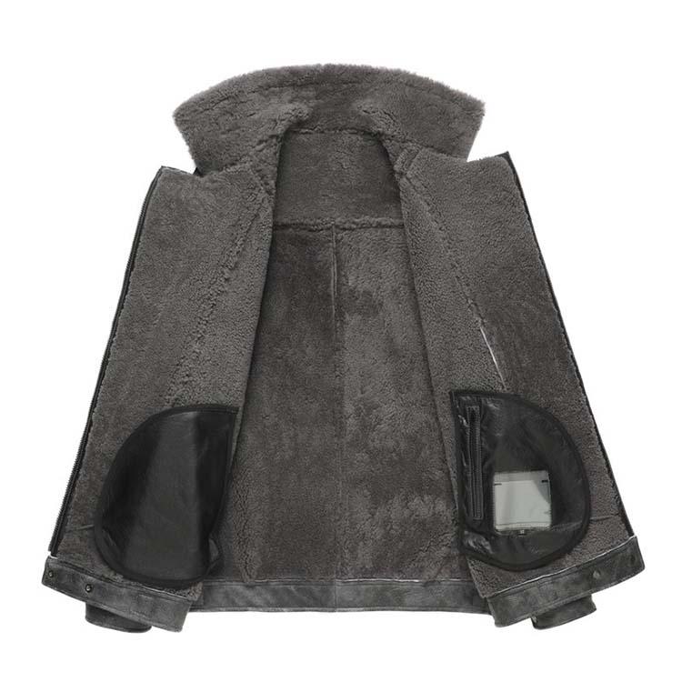 ラムムートン ラムレザー ジャケット コート メンズ アウター 羊皮 本革 秋/冬 グレー/ブラック M/L/2L/3L/4L/5L l4a07 : zoeeヤフー店 - 通販 - Yahoo ...