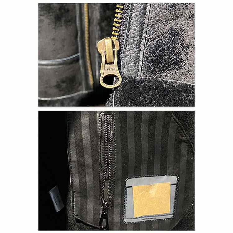 ラムムートン ラムレザー ジャケット コート ラクーンファー フード付き メンズ アウター 羊皮 本革 秋/冬 ブラック/ブラウン L/2L/3L/4L/5L l4a08 : zoeeヤフー店 ...