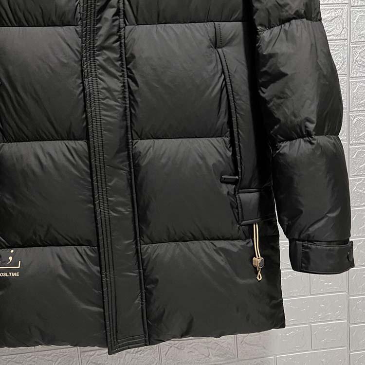 ダウンコート フード ダウン70％ ジャケット コート アウター メンズ 秋/冬 ブラック L/2L/3L/4L/5L l4c13 ...
