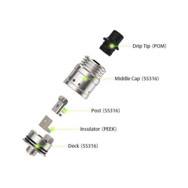 Ambition mods Spiral MTL RDA 18mm SS : 電子タバコ専門店 ZONOVAPER - 通販 - Yahoo ...