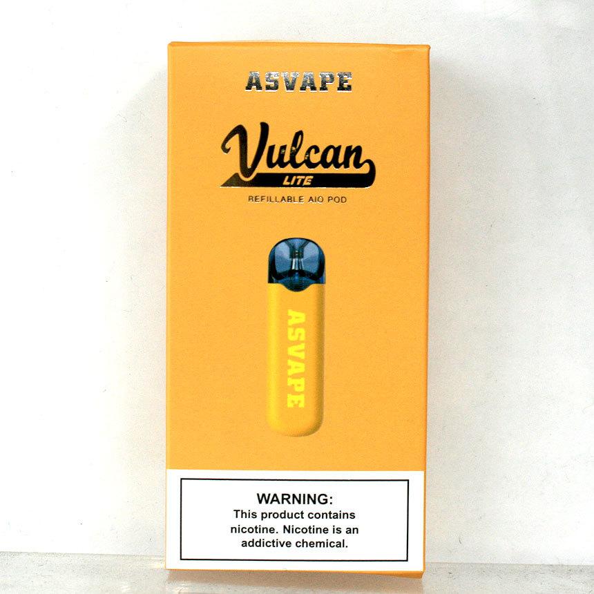 AsvapeアスベイプVulcanバルカン Lite Pod System Kit 700mAh 3ml Yellow（ネコポス便送料300円 ...