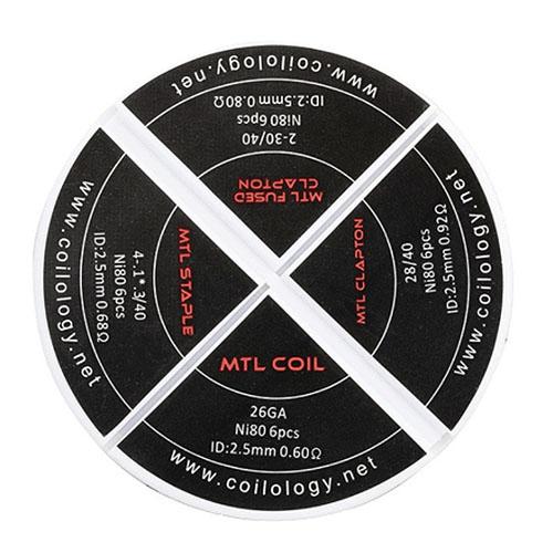 Coilology MTL 4-IN-1 Prebuilt Coils Set for RTA/ RDA Vape Pod Kit ss 24 ...