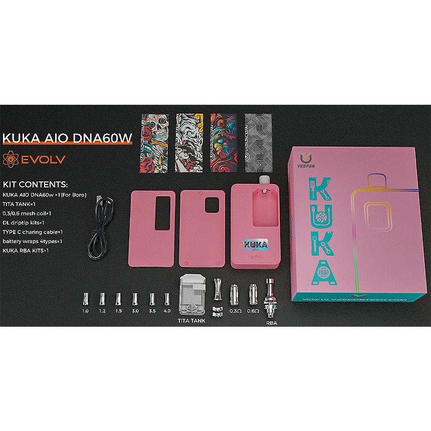 KUKAクカ AIO＋ KUKA RBA KITS EVOLV DNA60 by VEEPONビーポン Blue : 電子タバコ専門店 ...