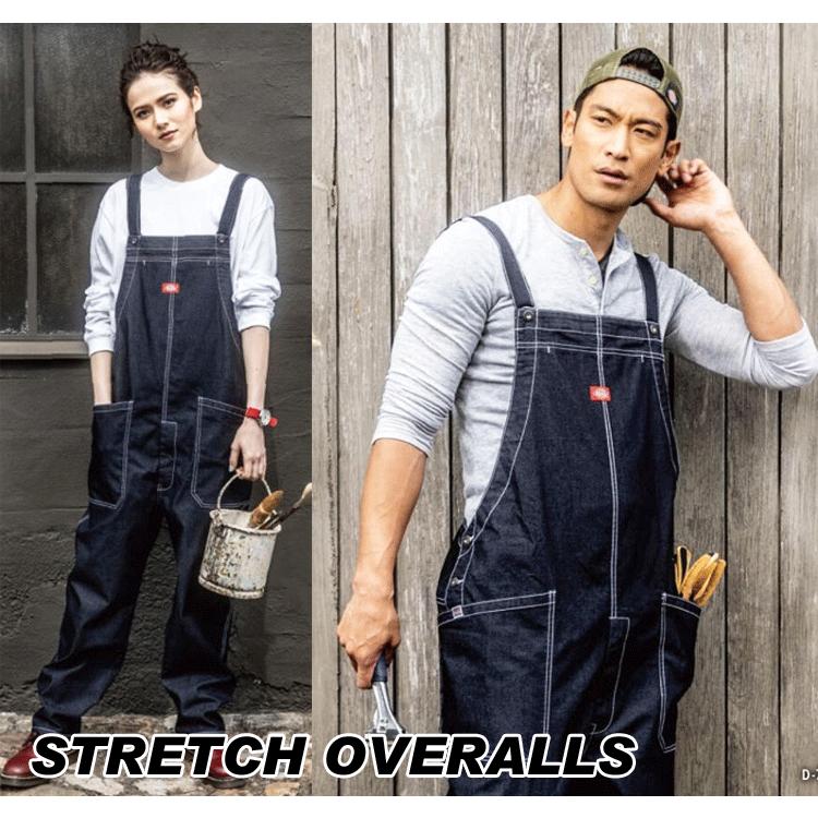 Dickies ディキーズ D-709 ストレッチデニムサロペット : dic-d-709 : ズームオンラインショップ - 通販 - Yahoo!ショッピング