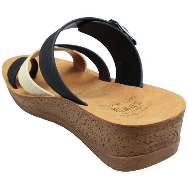 EDWIN セール EW9502 ブラック ホワイト エドウィン 指付き ハナオ付 はなお付き トング リゾート コンフォート サンダル ベンハー 婦人 レディース キャンプ : ズック ...