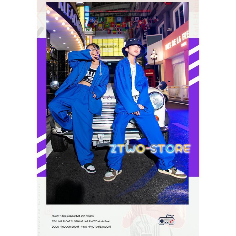 キッズ ダンス衣装 ガールズ ジャズダンス 韓国 HIPHOP ロックダンス衣装 キッズダンス 子供 JAZZ DANCE スーツ ベスト スラックス ブルー : zt0206-wdf2 ...