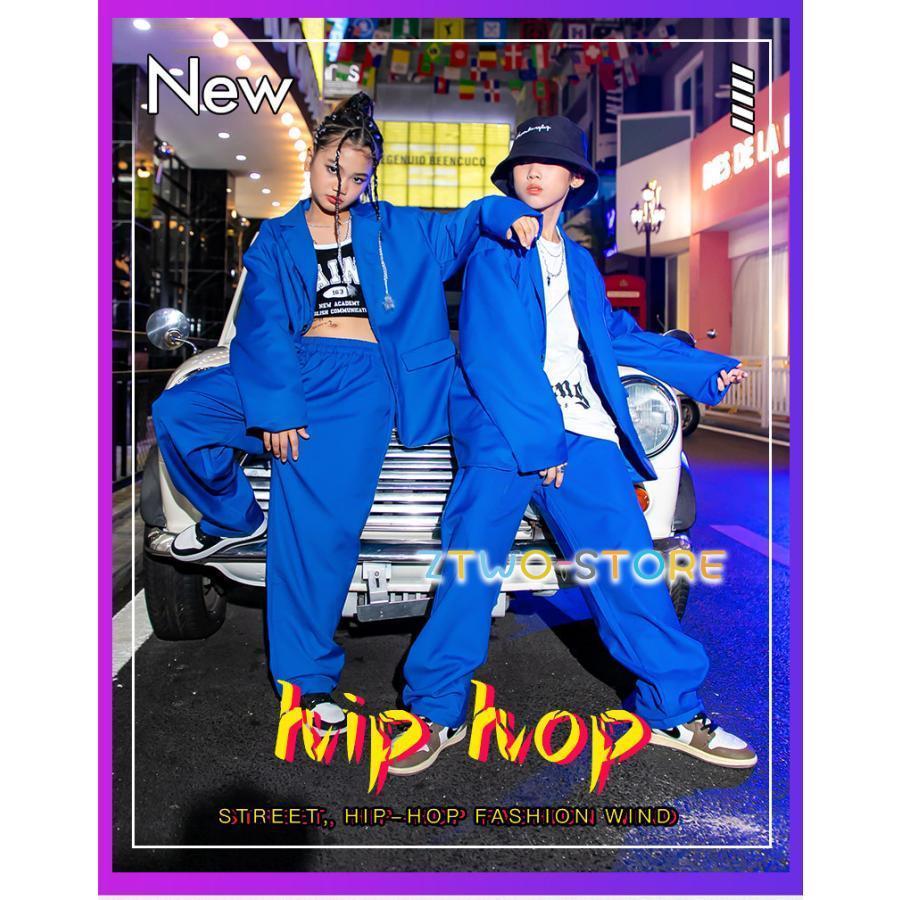 キッズ ダンス衣装 ガールズ ジャズダンス 韓国 HIPHOP ロックダンス衣装 キッズダンス 子供 JAZZ DANCE スーツ ベスト スラックス ブルー :zt0206-wdf2:Z2 ...