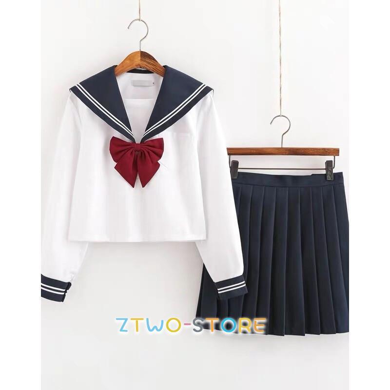 ブランド登録なし 女子高生 制服 セーラー服 女子高校生 学生服 長袖 セットアップ 上下セット JK制服 文化祭 学園祭 可愛い 蝶ネクタイ付き ハロウィン イベント : Z2ストア ...