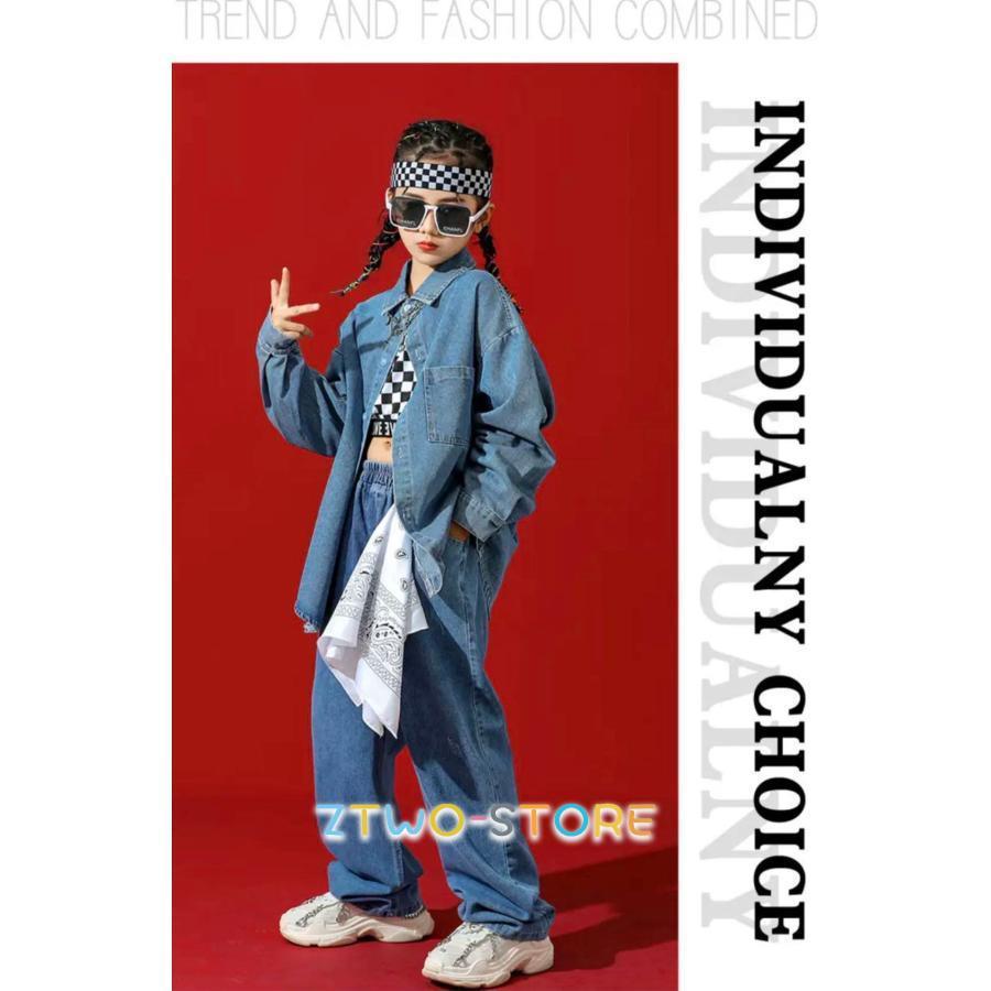 キッズダンス衣装 ヒップホップ キッズ ダンス衣装 セットアップ HIPHOP デニム 子供 デニムシャツ デニムパンツ ジャケット ズボン ステージ衣装 練習着 : Z2ストア - 通販 ...