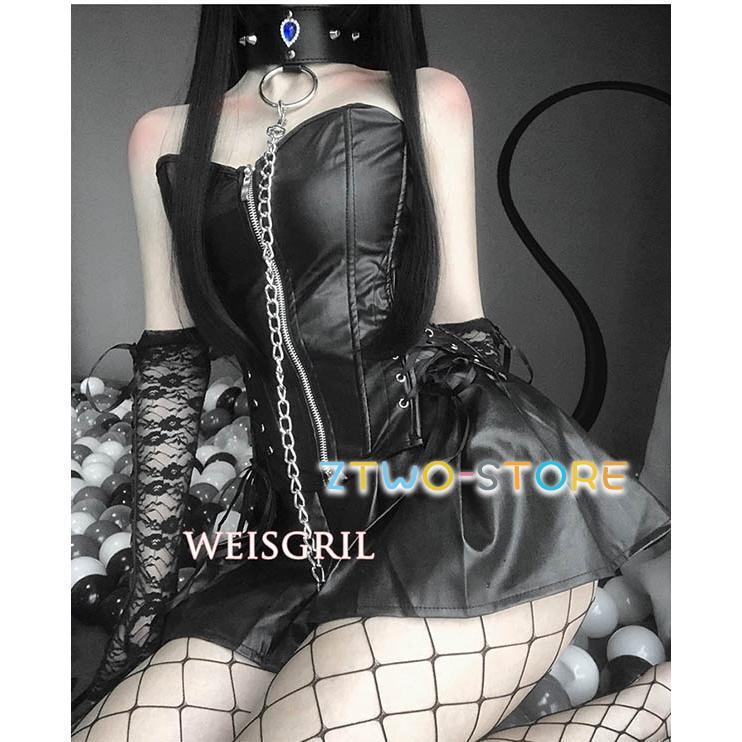 ボンテージ 女王様 誘惑 PU 萌え コスプレ衣装 SM クリスマス コスチューム 黒 ブラック レッド プレゼント : Z2ストア - 通販 - Yahoo!ショッピング