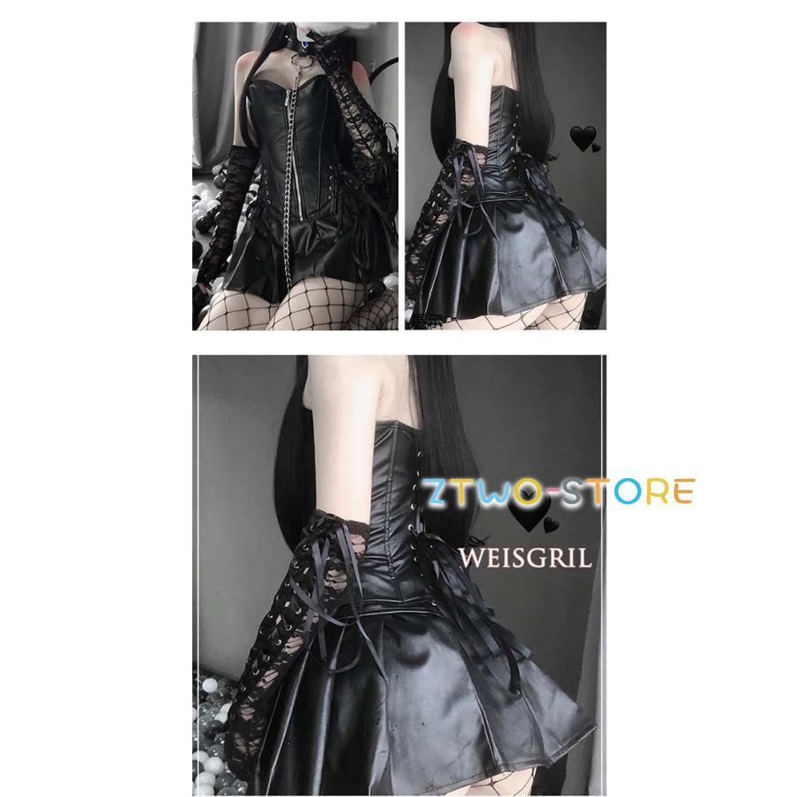 ボンテージ 女王様 誘惑 PU 萌え コスプレ衣装 SM クリスマス コスチューム 黒 ブラック レッド プレゼント : Z2ストア - 通販 - Yahoo!ショッピング