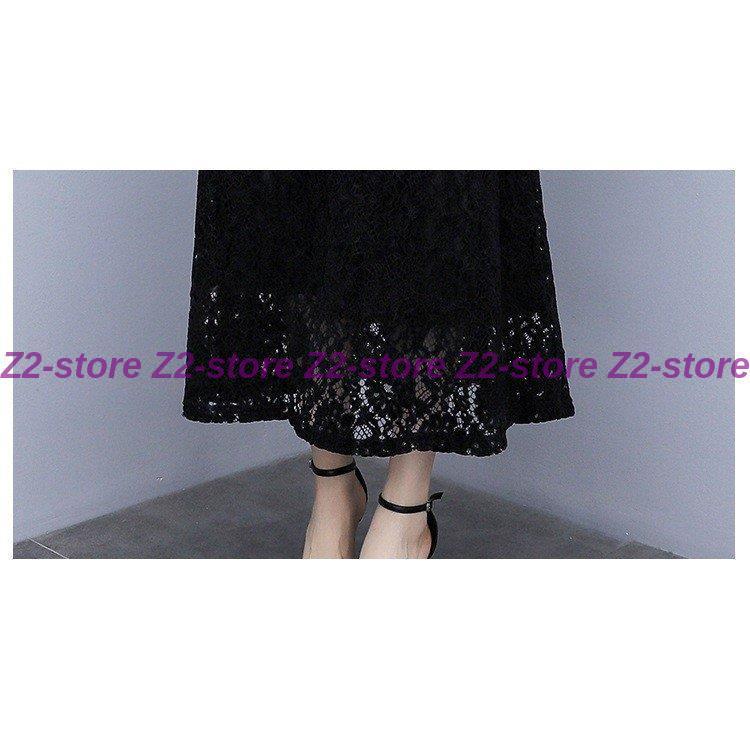 マキシワンピース オシャレ レディース ロングワンピース レース 無地 黒 ワンピース 着痩せ 夏 ワンピ 韓国風 通勤OL : Z2ストア - 通販 - Yahoo!ショッピング