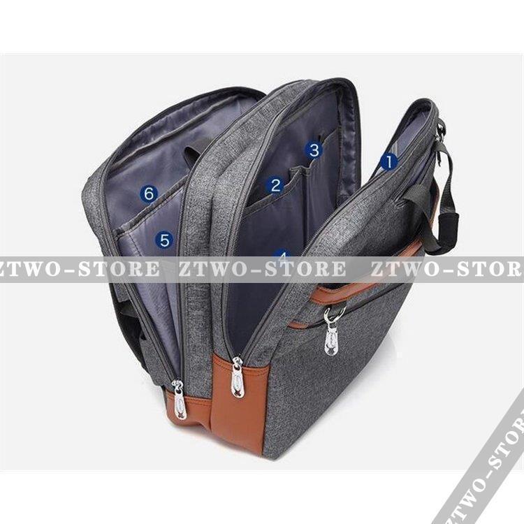 3WAY ビジネスバッグ メンズ リュック トートバッグ ショルダー 手提げ 斜めがけ カバン PC可 就活 14インチパソコン対応 鞄 大容量 ケース : Z2ストア - 通販 ...
