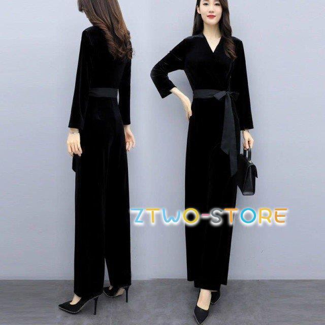 カシュクール パンツドレス オールインワン パーティードレス 結婚式