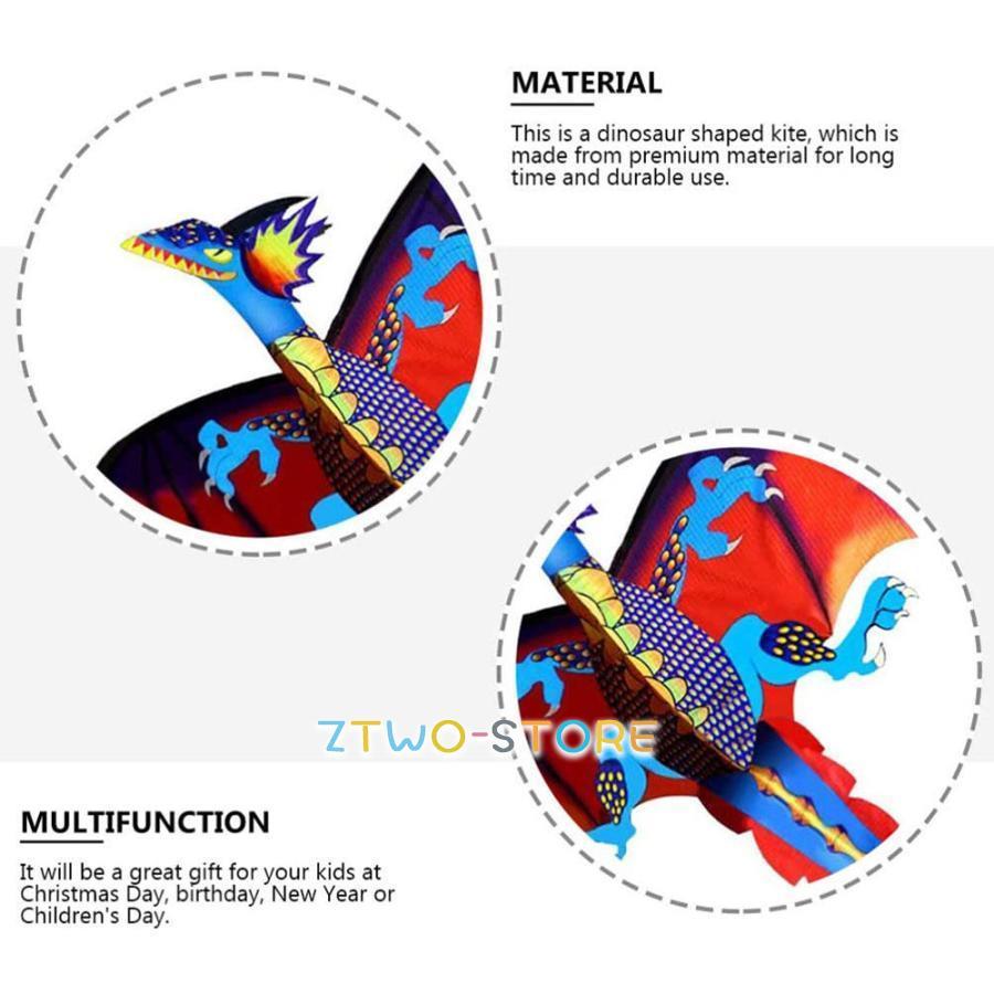 凧揚げ 凧 カイト 恐竜 アウトドア 子供 凧のおもちゃ 面白い 1セット :zzz1025-wj162:Z2ストア - 通販 - Yahoo!ショッピング