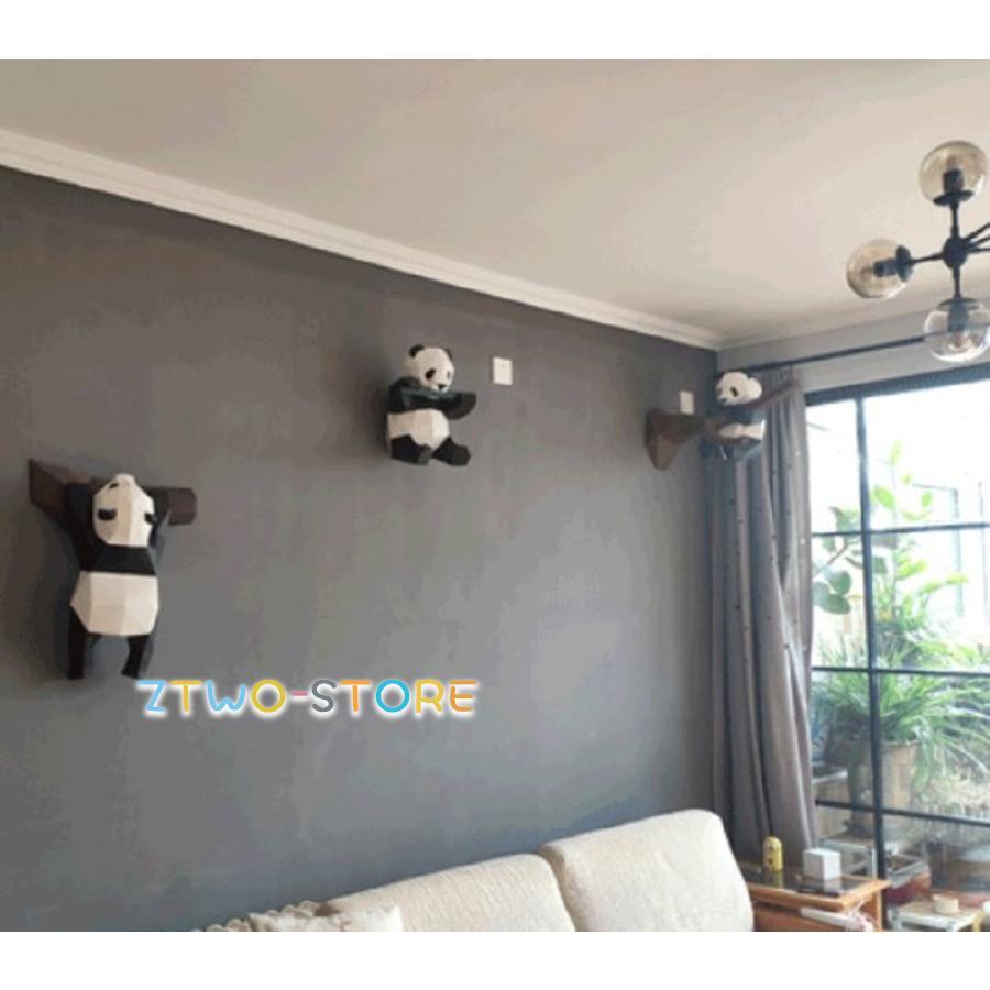 パンダ 手作り ハンティングトロフィー クラフトペーパー DIY 紙おもちゃ 3D折り紙 ペーパーモデル ペーパーアート クラフト 3Dアニマルウォール : Z2ストア - 通販 ...