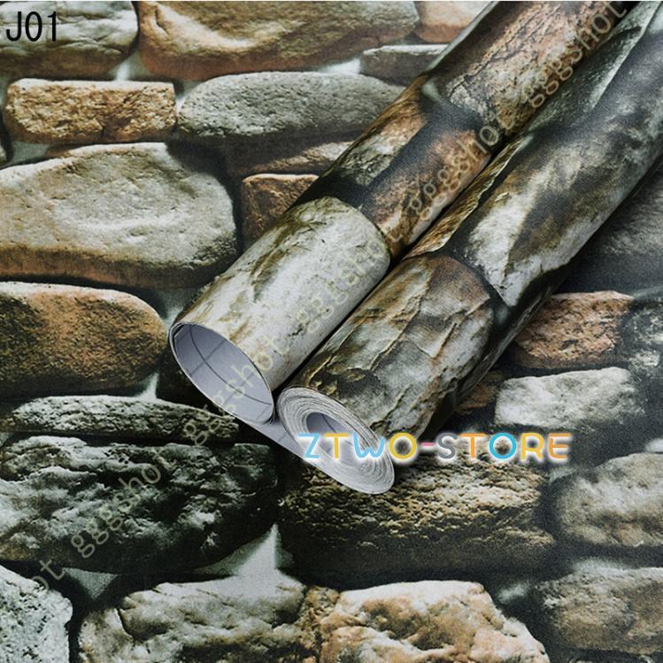 壁紙シール 石 レンガ柄 60CM×5M リメイクシート はがせる おしゃれ カッティングシート はがせる壁紙 防水 湿気を防ぐ リビングルーム 浴室 北欧 DIY : zzz20530 ...