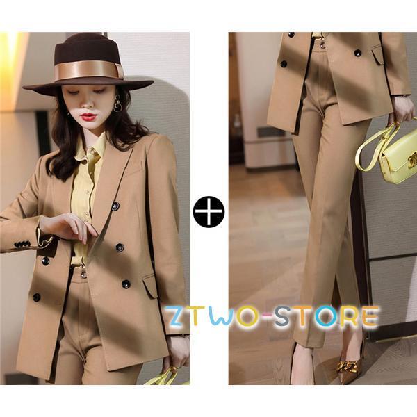 スーツ レディース 2点セット パンツスーツ ビジネススーツ リクルート セットアップ フォーマル ストレッチ オフィス 面接 OL 通勤 仕事 : Z2ストア - 通販 - Yahoo!ショッピング