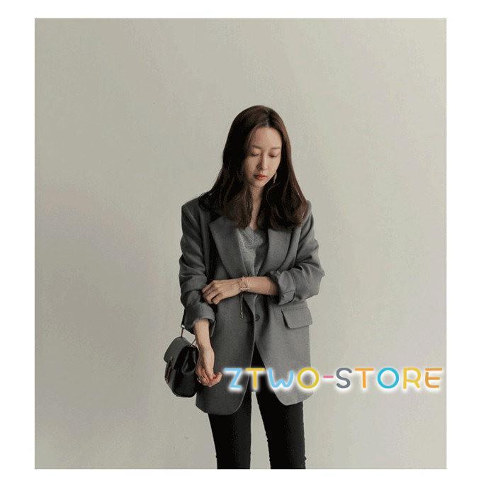 テーラードジャケット レディース 秋 長袖 アウター カジュアル ロング おしゃれ コート 着痩せ オフィス 通勤 OL : Z2ストア - 通販 - Yahoo!ショッピング
